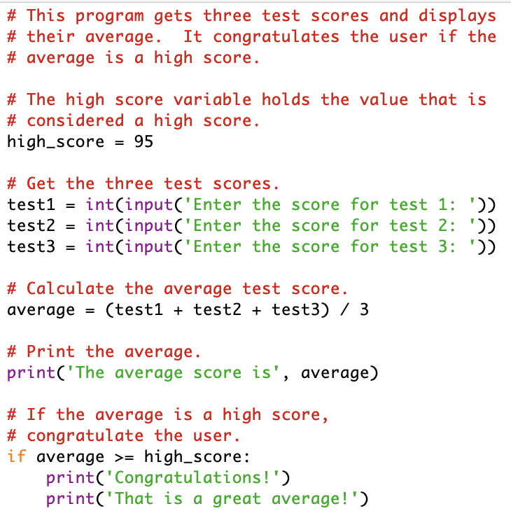 Solved Ba Py Ask The User To Input 5 Test Scores If The Chegg