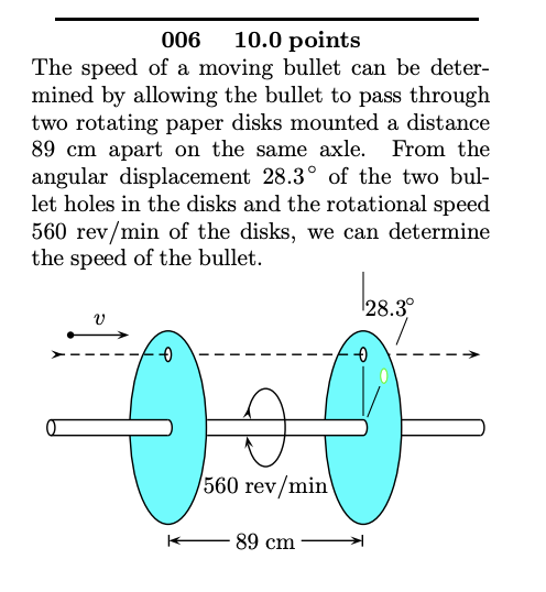 Solved What is the speed of the bullet? Answer in units of | Chegg.com
