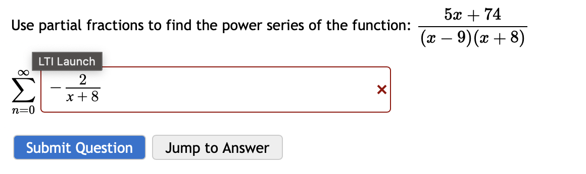 Solved Use partial fractions to find the power series of the | Chegg.com