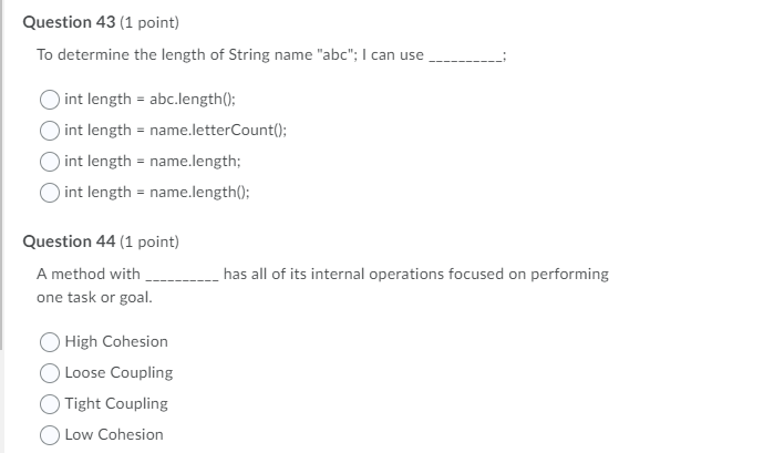 Solved Question 40 (1 point) Textbook author Joyce Farrell | Chegg.com
