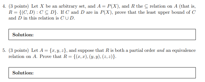 Solved 4 3 Points Let X Be An Arbitrary Set And Apx 0820