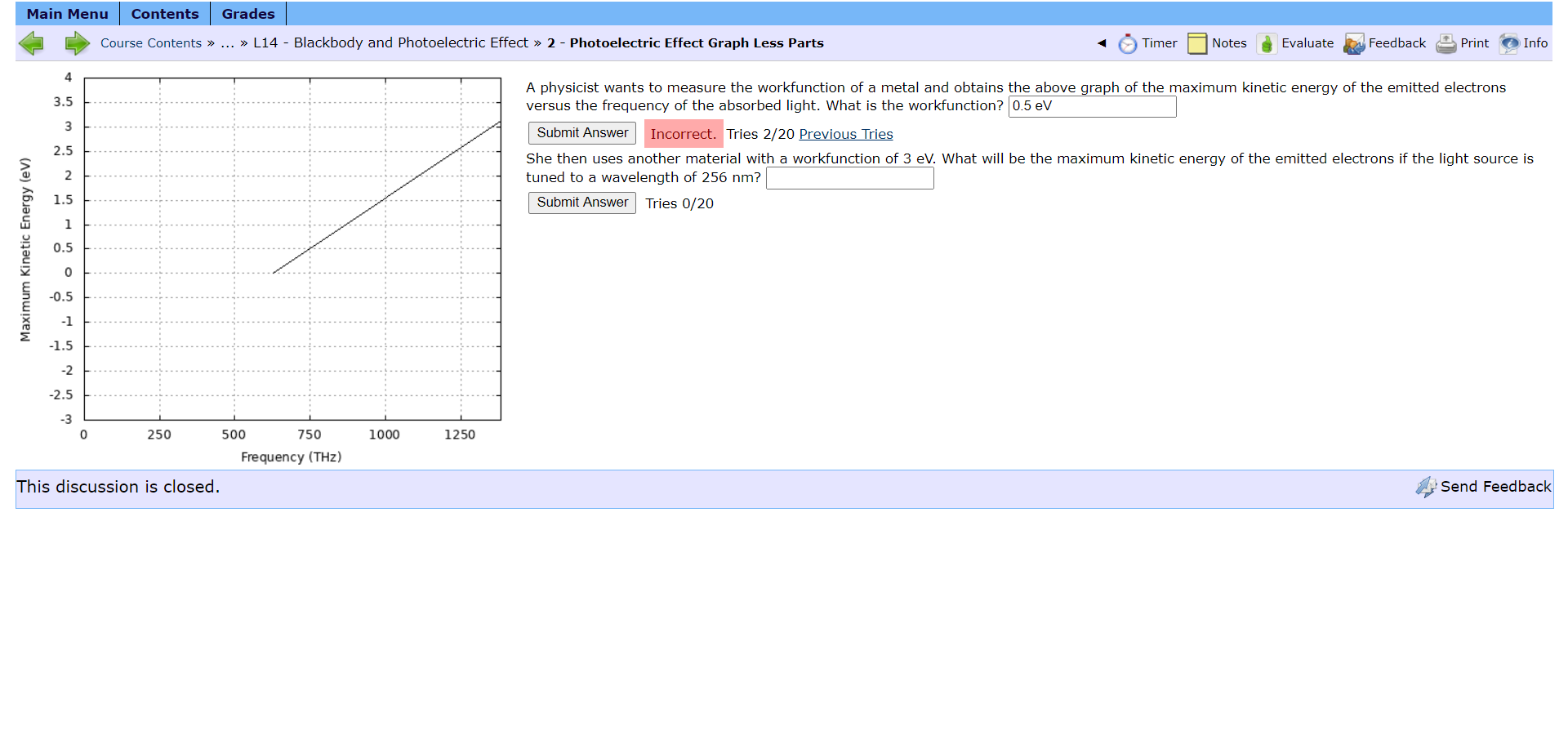 Solved Main Menu Contents Grades Course Contents » ... » L14 | Chegg.com