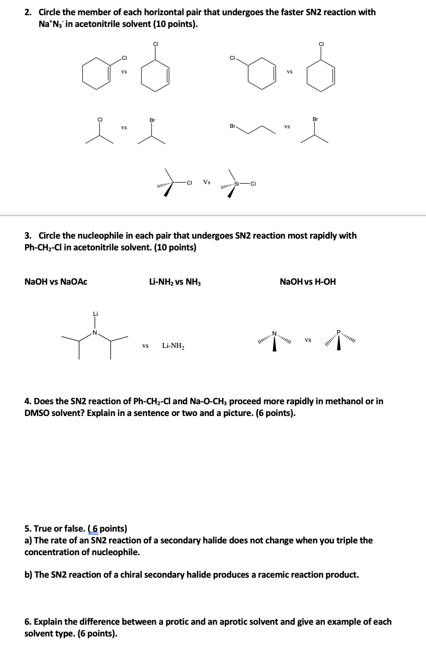 Solved 2. Circle the member of each horizontal pair that | Chegg.com