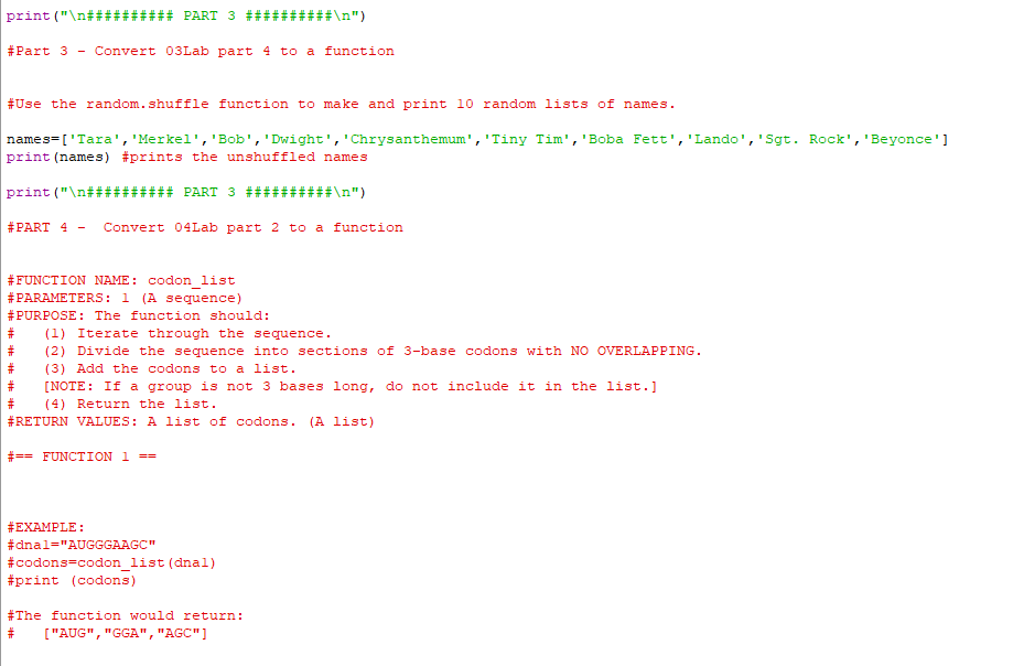 Solved #Lab 5 part 2: Advanced Functions (Convert scripts to | Chegg.com
