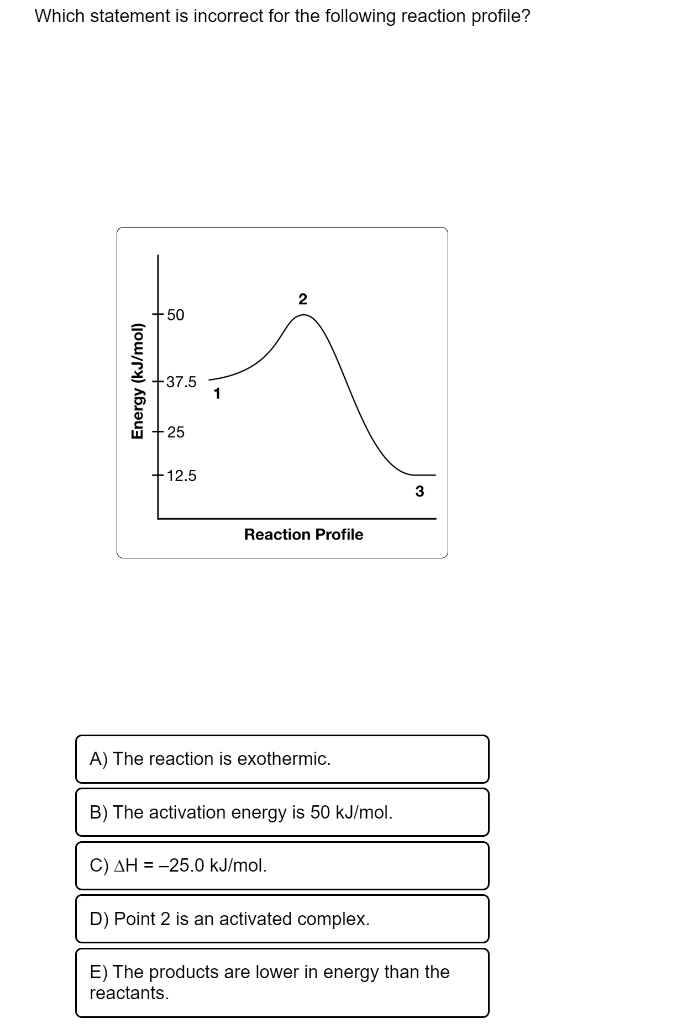 Solved Which statement is incorrect for the following | Chegg.com