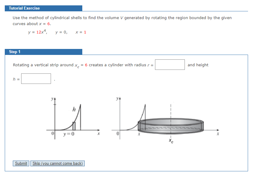 Solved Use the method of cylindrical shells to find the | Chegg.com