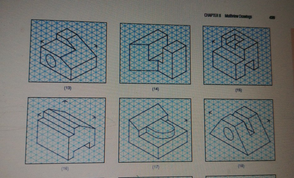 Solved CHAPTER 8 Multiview Drawings A. | Chegg.com