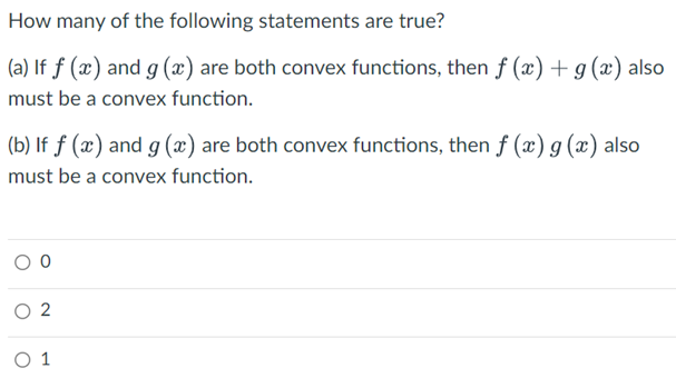 Solved How many of the following statements are true? (a) If | Chegg.com