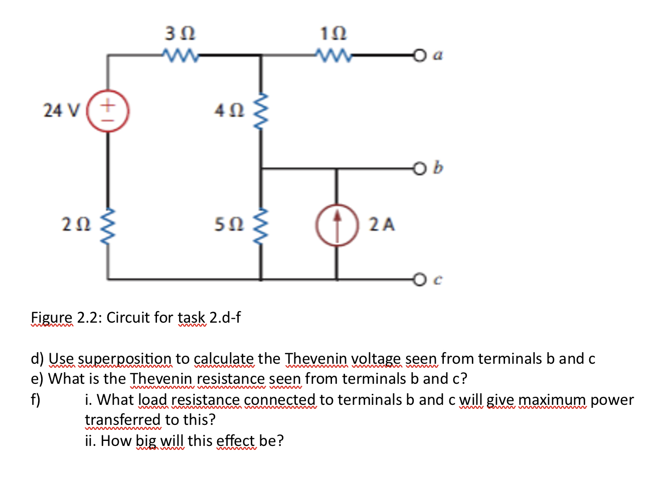 Solved Figure 2.1. Circuit used in task 2.a-c a) Use node | Chegg.com