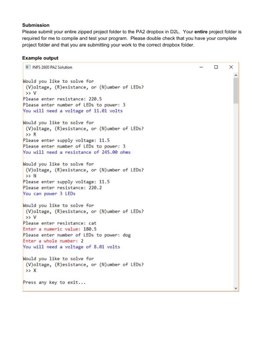 Solved INFS 2600 Programming Assignment 2 (PA2) You are to | Chegg.com