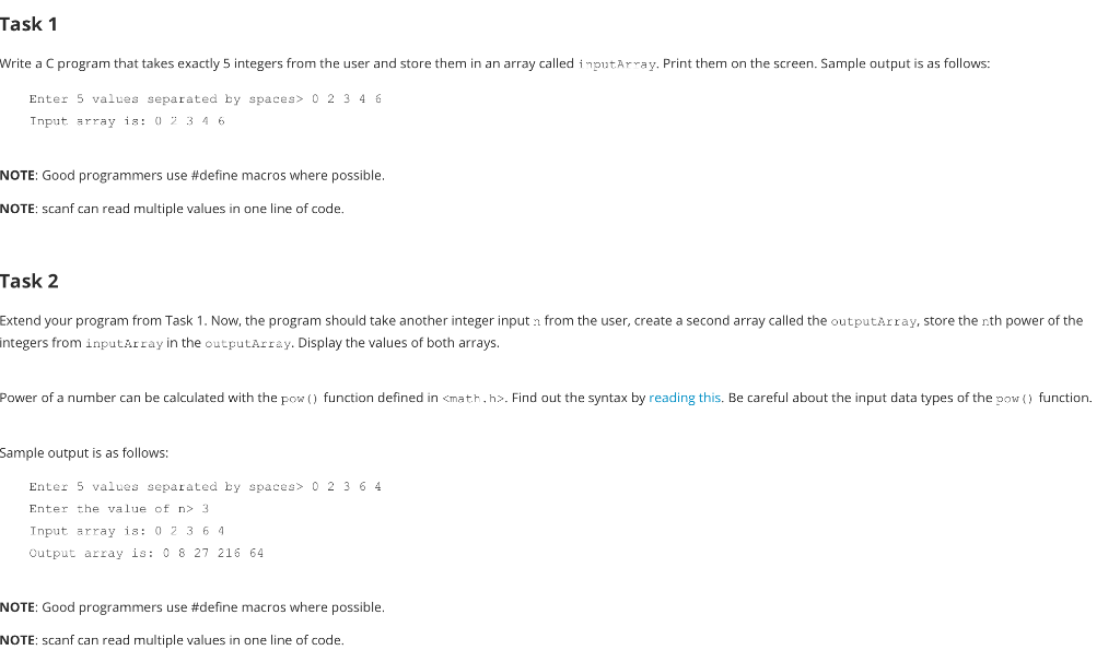  Solved Complete Task 1 2 Write C Program Takes Exactly 5 Integers 