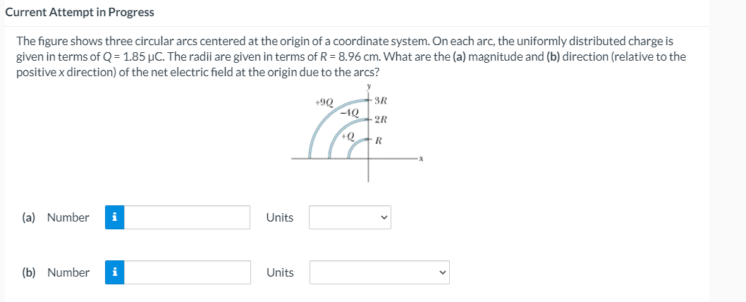 Solved Current Attempt in Progress The figure shows three | Chegg.com