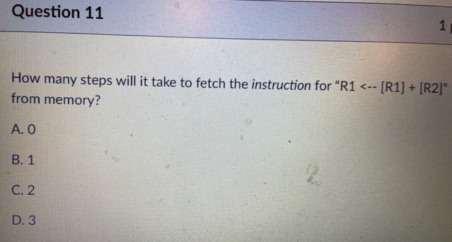 Solved In the instruction R1