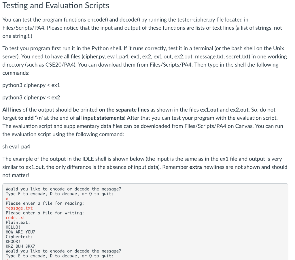 Solved Instructions (You Must Read Everything!!!) Caesar | Chegg.com