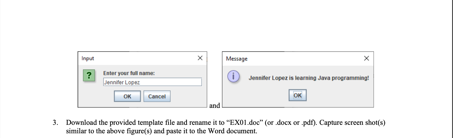 Solved Programming Exercise #01_1: Instruction: 1. Use | Chegg.com