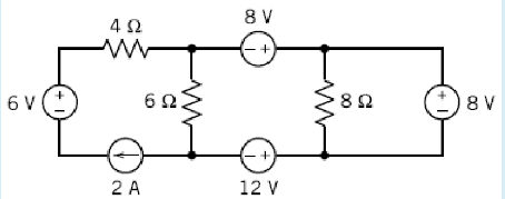 Solved Determine the current through the 8 Ω resistor. | Chegg.com