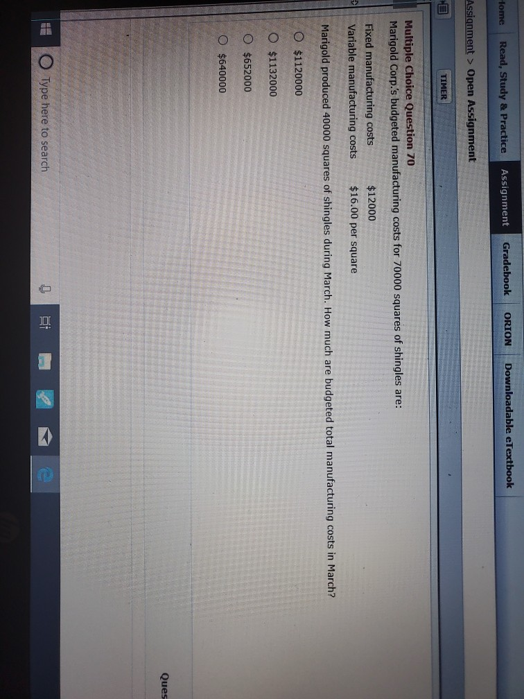Solved Home Read, Study & Practice Assignment Gradebook | Chegg.com
