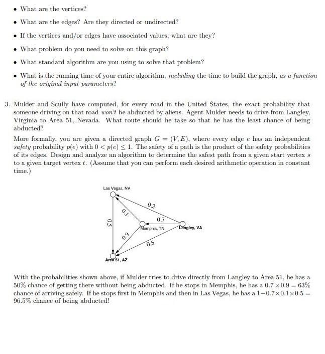 Solved - What are the vertices? - What are the edges? Are | Chegg.com