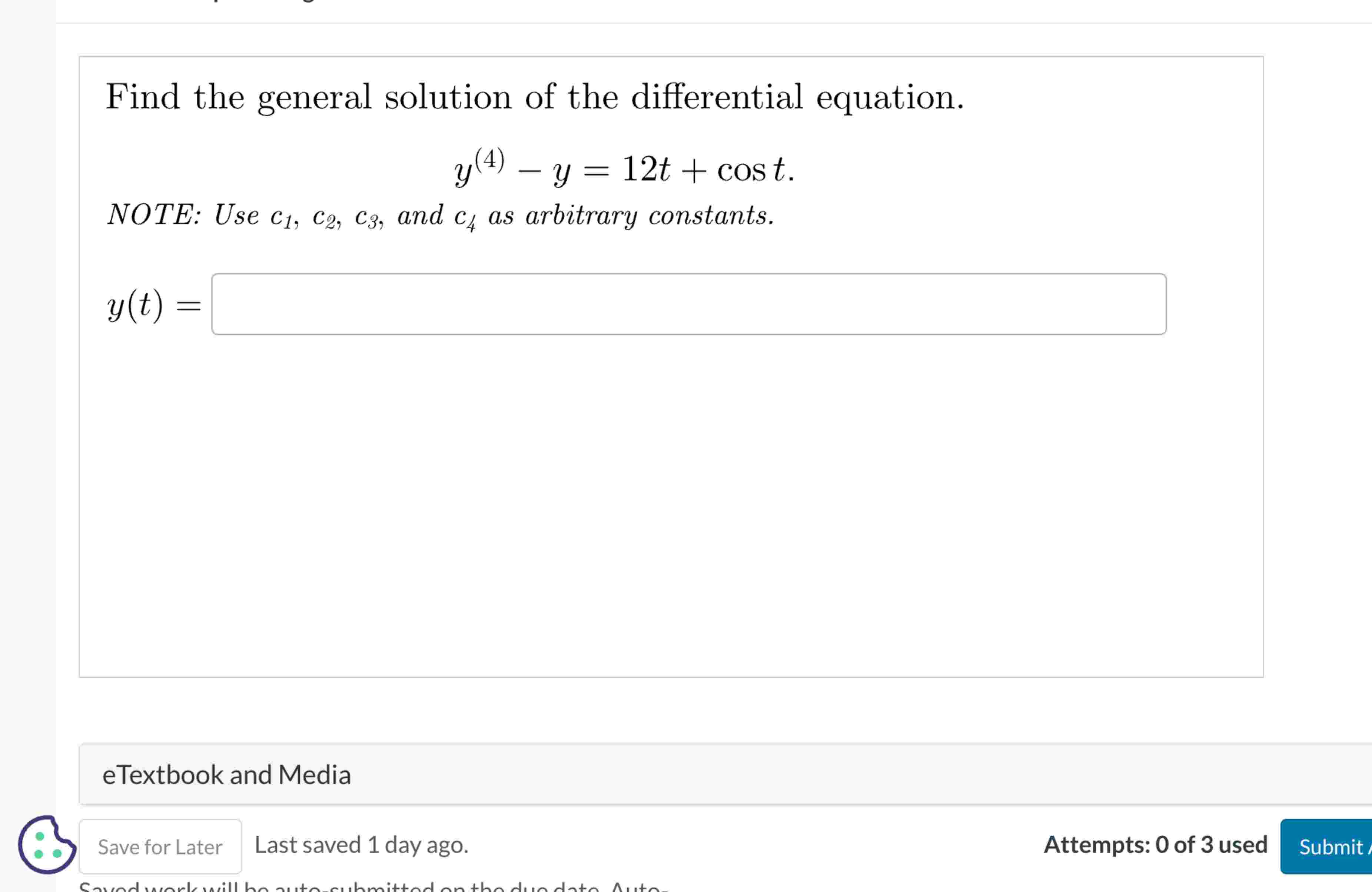Solved Find the general solution of ﻿the differential | Chegg.com