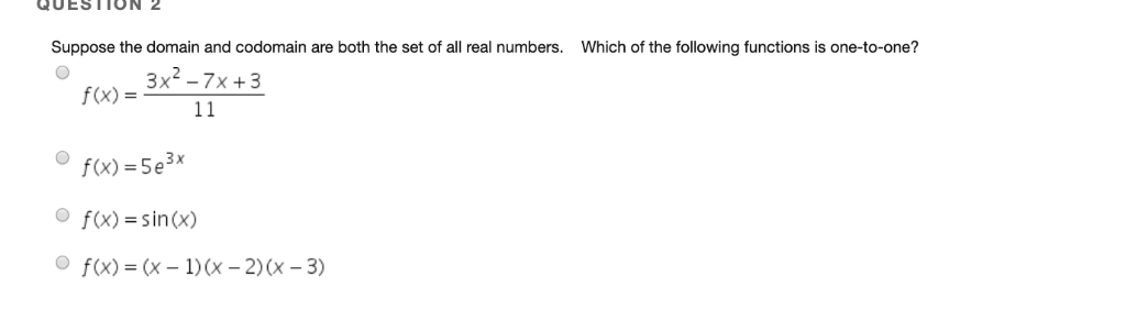 Solved 1. Suppose the domain and codomain are both the | Chegg.com