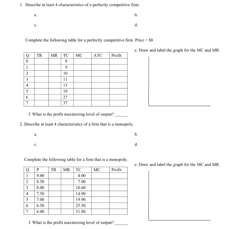 Solved I do not understand how to solve the tables, so | Chegg.com