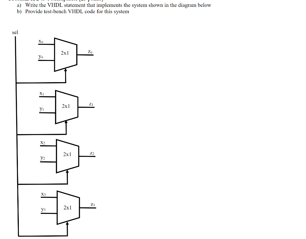 A Write The Vhdl Statement That Implements The 6263