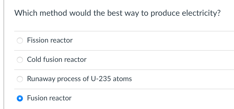 Solved Which method would the best way to produce | Chegg.com