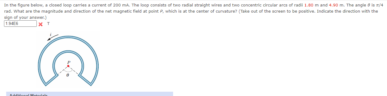 Solved In the figure below, a closed loop carries a current | Chegg.com