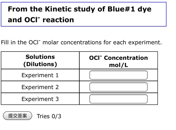 Preliminary analysis: Preparation of Blue#1 dye | Chegg.com