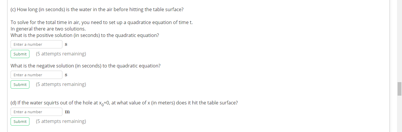 Solved SPOUTING CAN EXPERIMENT H Education Portal Water | Chegg.com