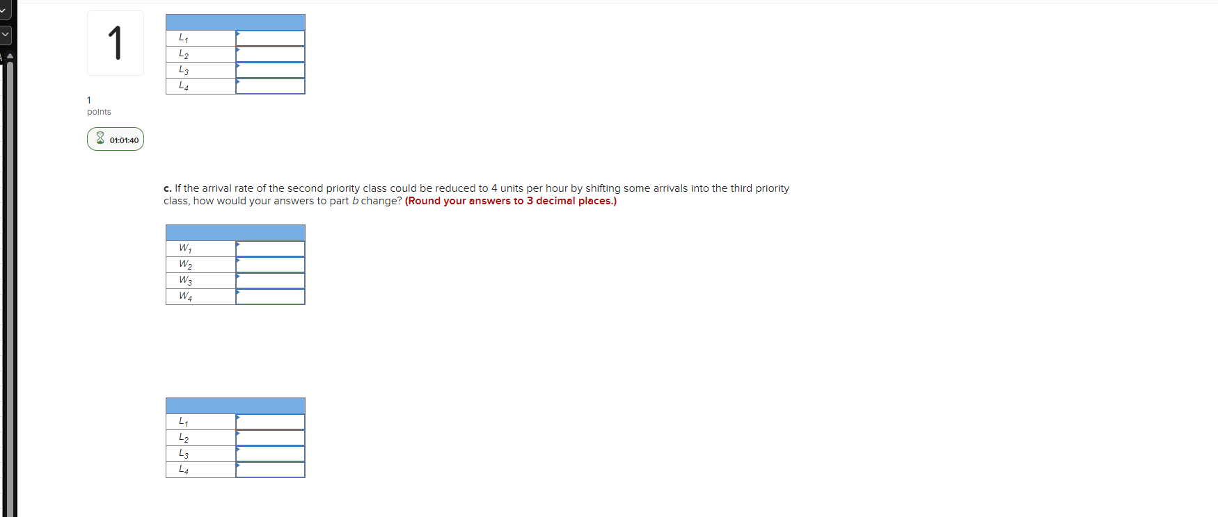 [Solved]: 1 A priority waiting system assigns arriving cus
