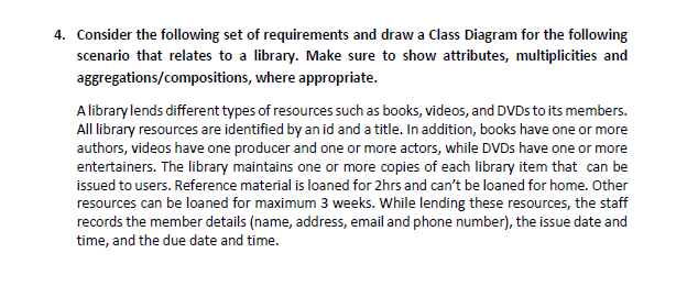Solved 2. Explain the following class diagram in your own | Chegg.com