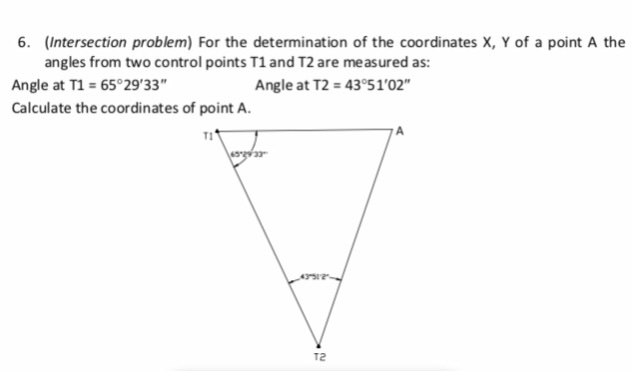 6. (Intersection problem) For the determination of | Chegg.com