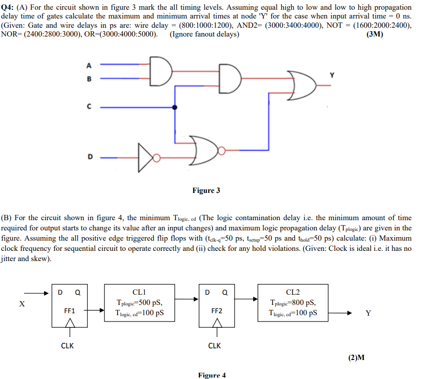 Solved Q4: (A) For the circuit shown in figure 3 mark the | Chegg.com