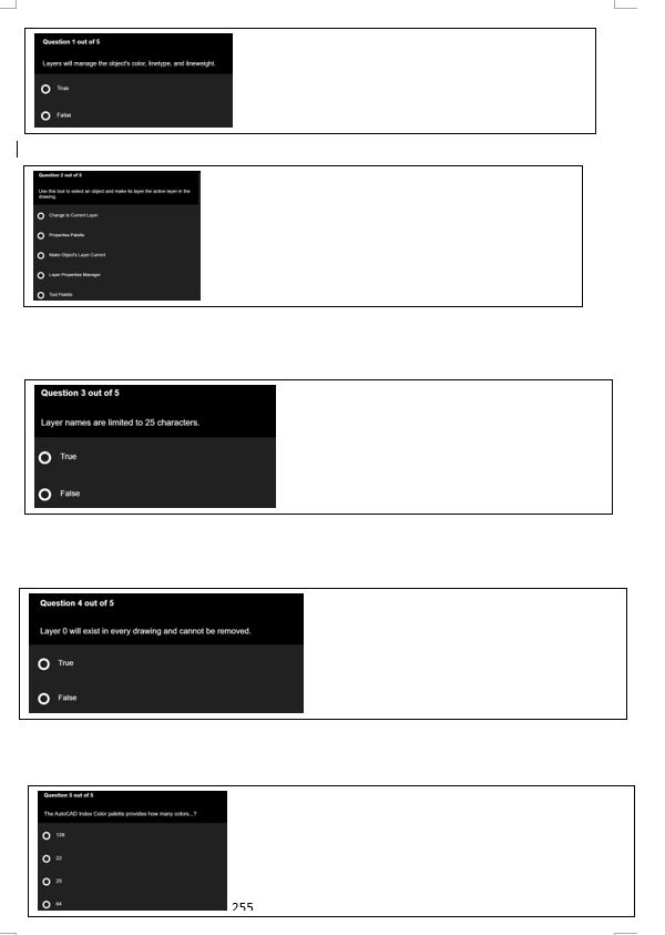 Solved Autodesk Autocad 2d Drafting Layermultiple Choice