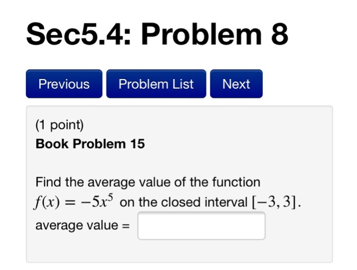 Solved (1 point) Book Problem 1 Sketch the graph of the | Chegg.com