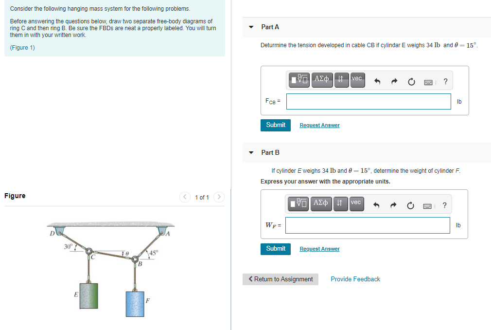 Solved Consider the following hanging mass system for the | Chegg.com