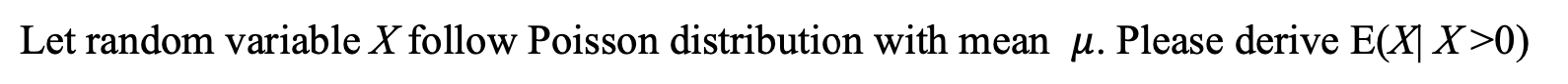 Solved Let random variable X follow Poisson distribution | Chegg.com