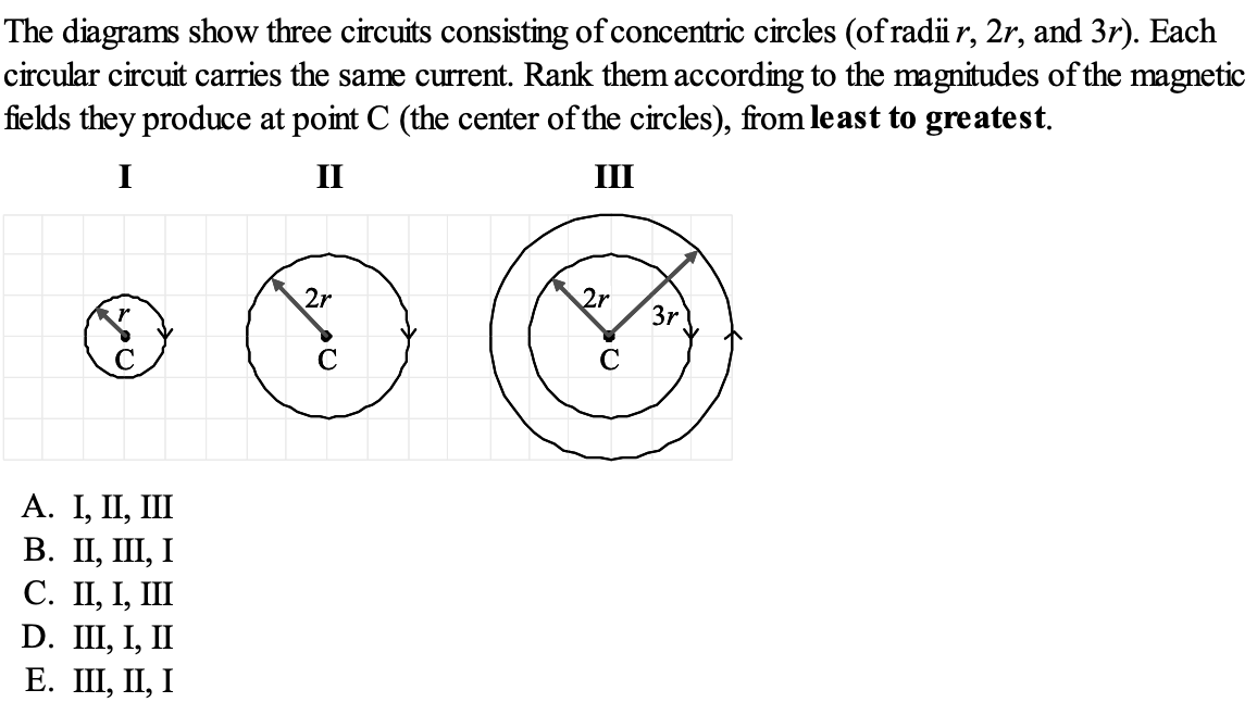 Solved The diagrams show three circuits consisting of | Chegg.com