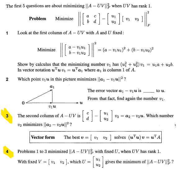 Solved Question from LINEAR ALGEBRA AND LEARNING FROM DATA | Chegg.com