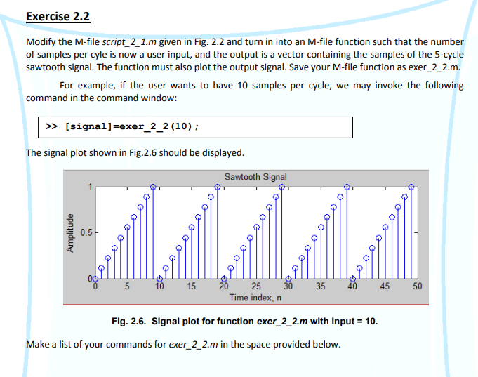 Solved Exercise 2 2 Modify The M File Script 2 1 M Given In