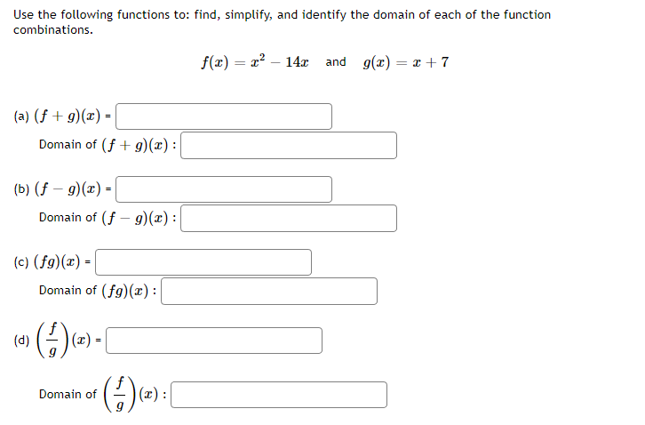 Solved Given the function: f(x)={8x+78x+14x