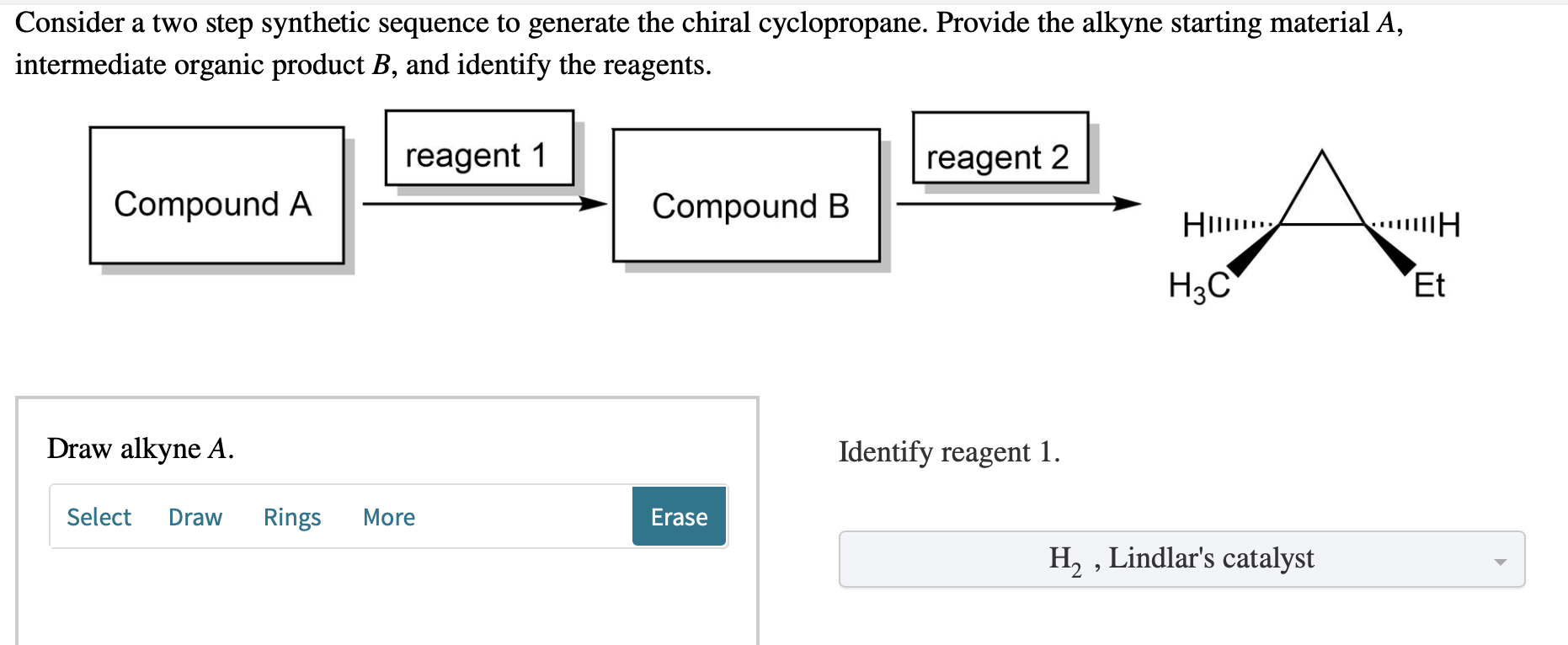 Solved Consider a two step synthetic sequence to generate | Chegg.com