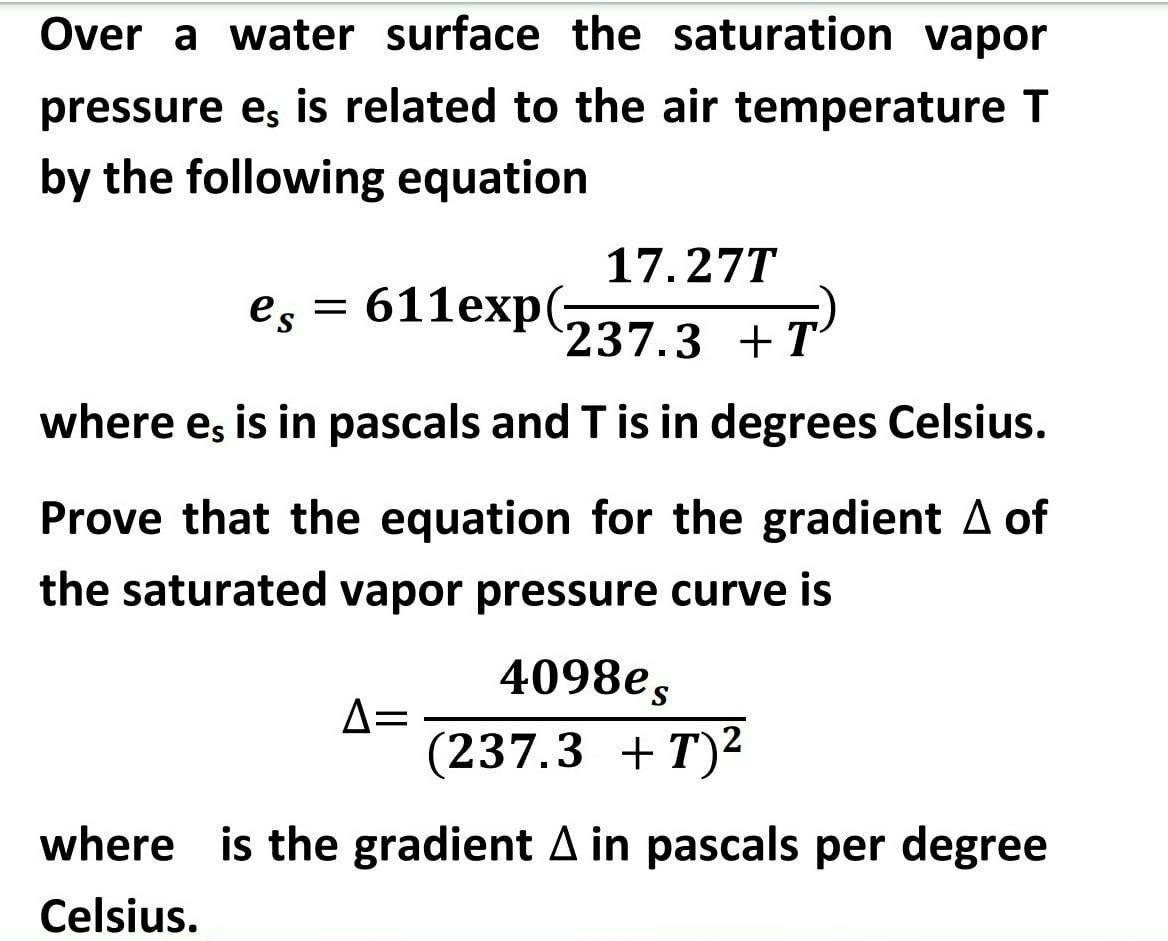 Vapor Pressure Example