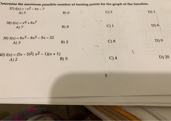 Solved determine the maximum possible number of turning | Chegg.com