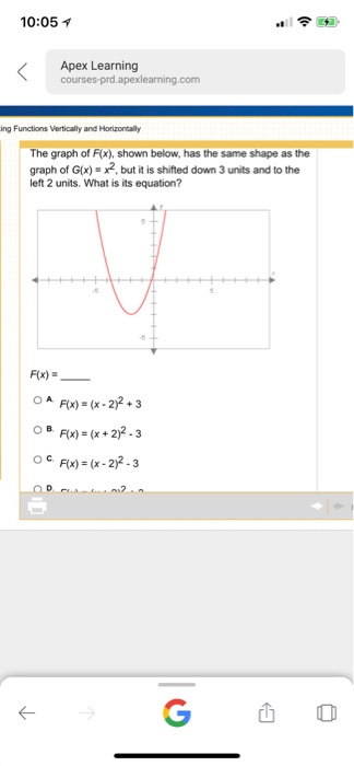 Solved 10:05? Apex Learning courses-prd.apexlearning.com ing | Chegg.com