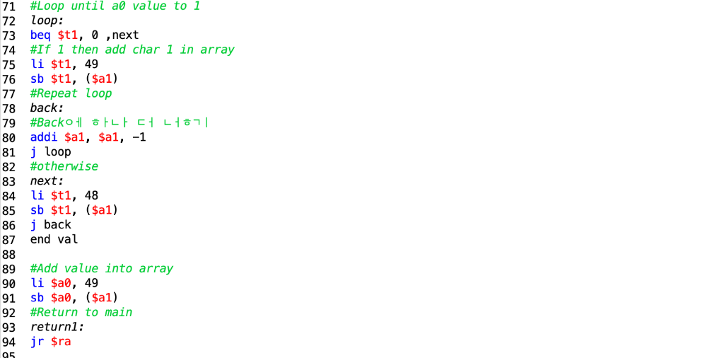 I was working on the MIPS ASSEMBLY code and I'm | Chegg.com