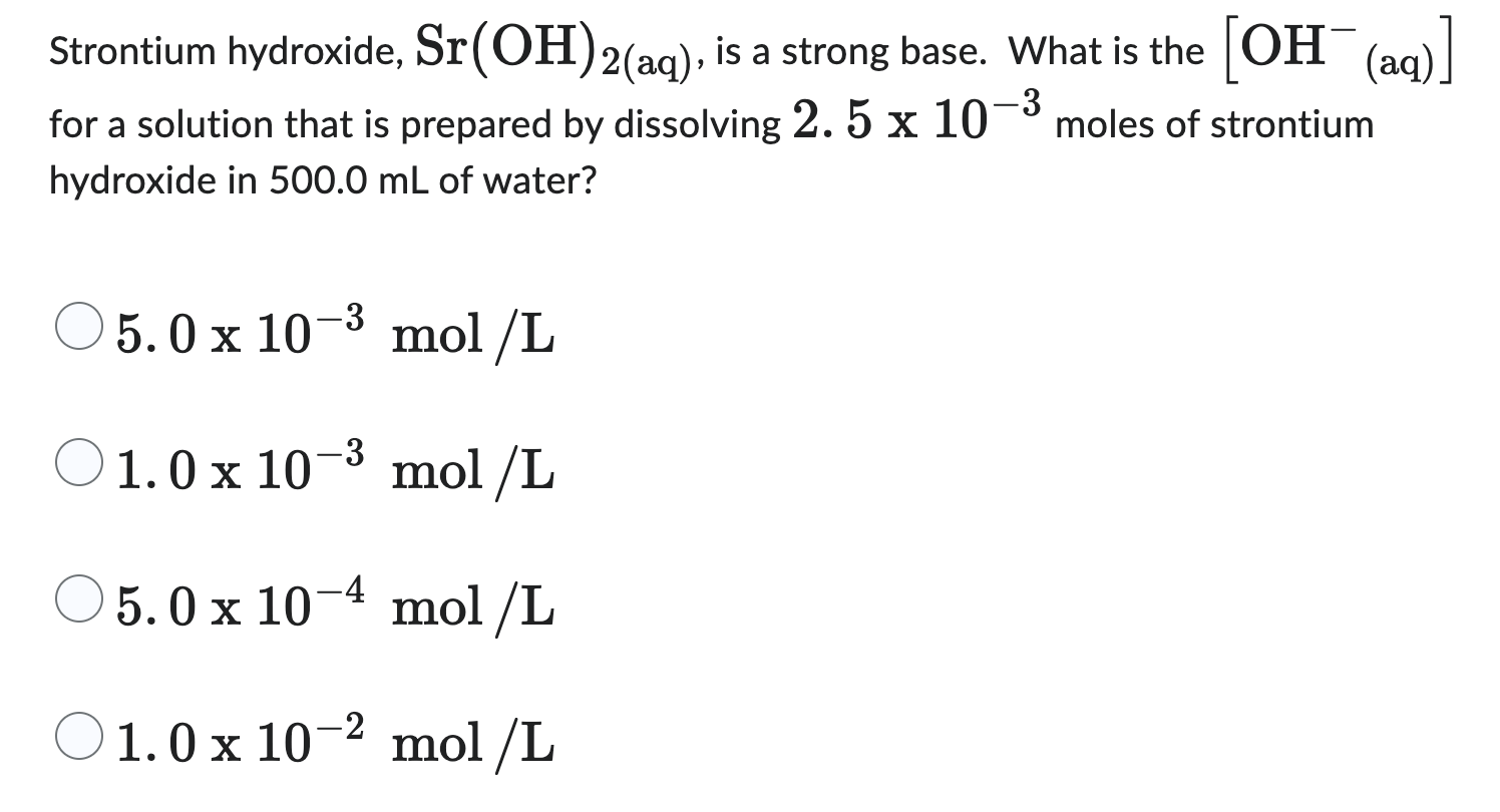 Strontium Hydroxide