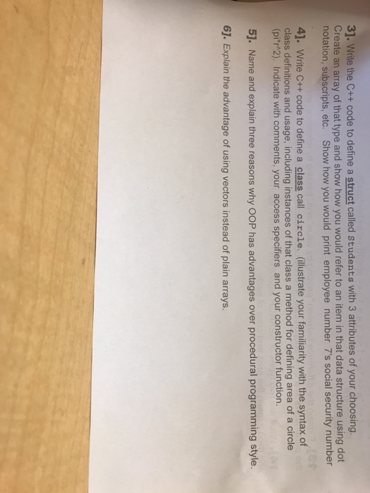 Solved 3]. Write the C++ code to define a struct called | Chegg.com