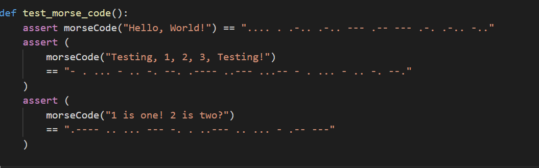 Solved Exercise 5: Morse Code Encoder Morse code is a method | Chegg.com